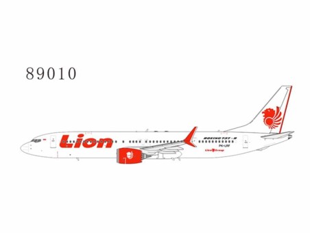 Lion Air 737 MAX 9 PK-LRF 89010 Die-Cast NG Models Scale 1:400 ezToys ...