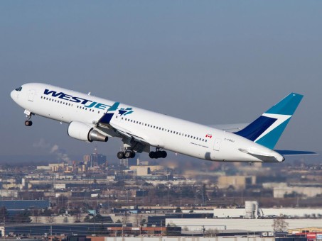 Highly detailed Hogan Snap-fit model WestJet New Livery Boeing 767-300 ...
