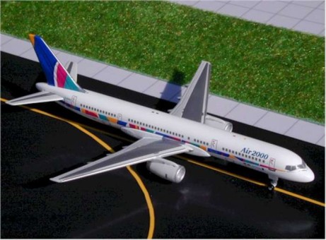 Gemini Jets Die-cast airliner model Rare! Air 2000 B757-200 Reg # G ...