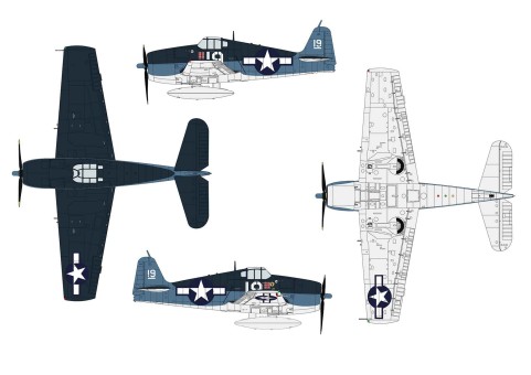 Highly detailed Hobby Master F6F Hellcat Grumman F6F-3 Hellcat HA0302 ...