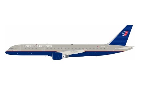 United Airlines Boeing 757-222 N515UA Battleship Grey Livery With Stand ...