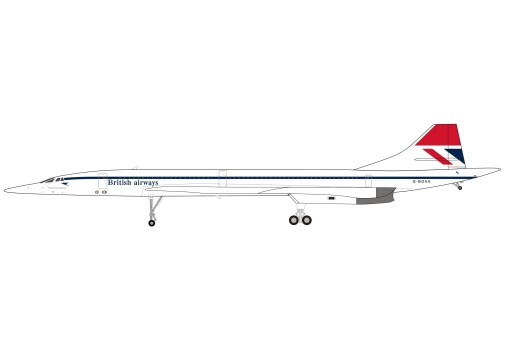 British Airways Concorde G-BOAA Negus livery blue line with collectors ...