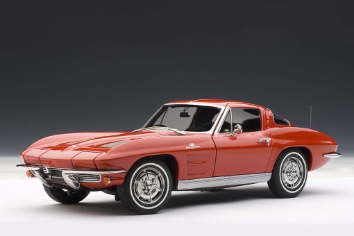AUTOart Highly detailed die-cast model Red Corvette 1963 Coupe 71183 ...