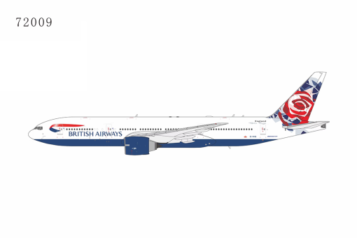 British Airways Boeing 777-300ER G-VIIS England Rose Livery NG Models ...