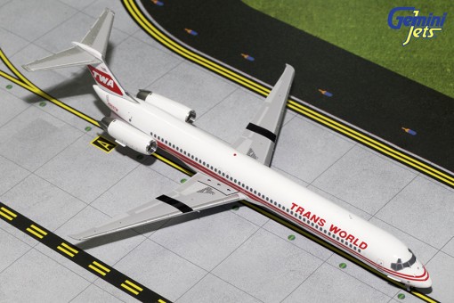 TWA MD-80 (Red Stripe Livery) Reg# N903TW GeminiJets G2TWA456 Scale 1: ...
