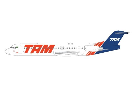 TAM Brazil Fokker F-100 PT-MRA Gemini Jets GJTAM2062 Scale 1:400 ezToys ...