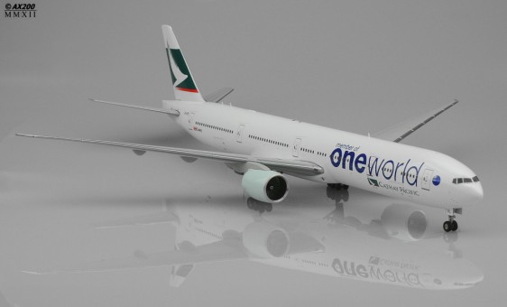 JCWings Cathay Pacific Boeing CXA B777-300ER B-KPL (ONE WORLD) Scale 1: ...