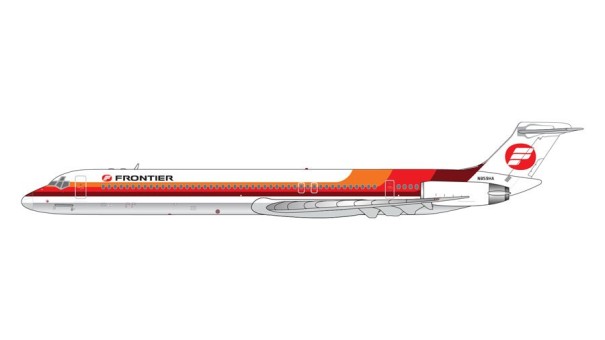 Frontier Airlines MD-80 N859HA (Saul Bass orange-and-red livery ...