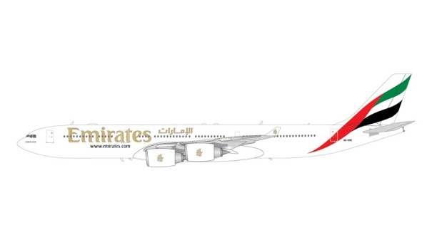 New Mould! Emirates Airbus A340-500 A6-ERE Gemini 200 G2UAE383 scale 1: ...