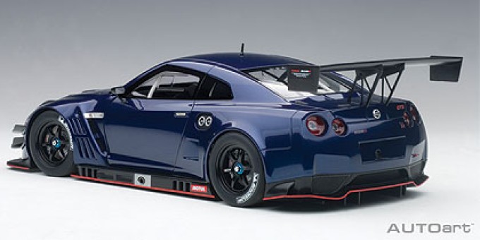 Nissan GT-R LM Nismo GT-3 aurora flare blue pearl AUTOart 81584 Scale 1 ...