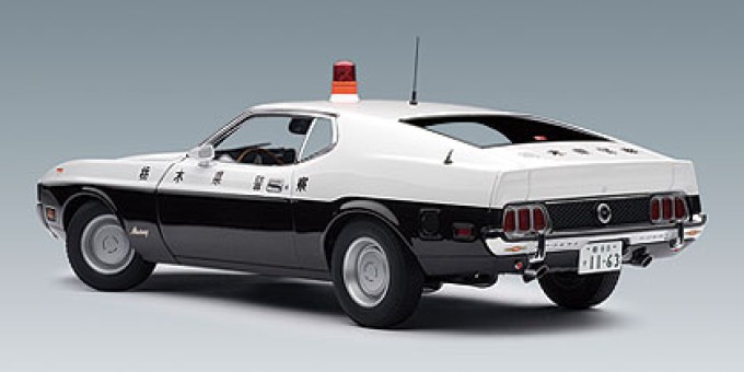 Black and White Ford Mustang Mach I Japanese Police Car AUTOart AU72826 ...