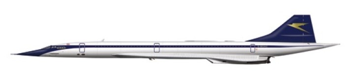 Highly detailed JC Wings diecast model airplane BOAC Concorde With ...