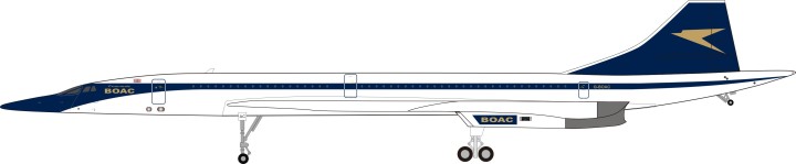 Highly detailed JFOX/ InFlight Model diecast model airplane BOAC ...