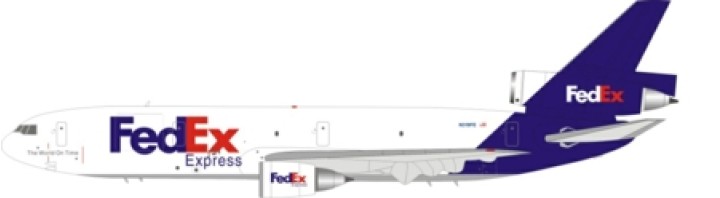 Highly detailed InFlight Model / JFox diecast model airplane FedEx DC ...