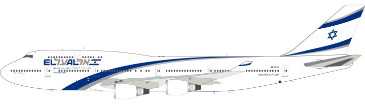 Highly detailed InFlight limited Model diecast model airplane Israel EL ...