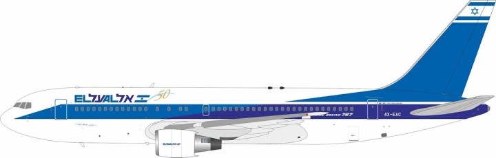 El Al Israel Airlines Boeing 767-200 4X-EAC IF762EY1024R Limited 84 pcs ...