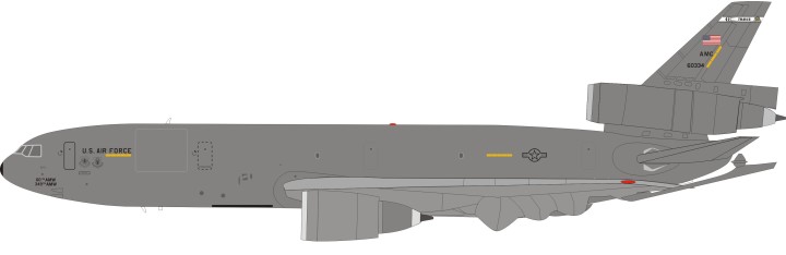 Highly detailed InFlight Model die cast model airplane USAF KC-10A ...