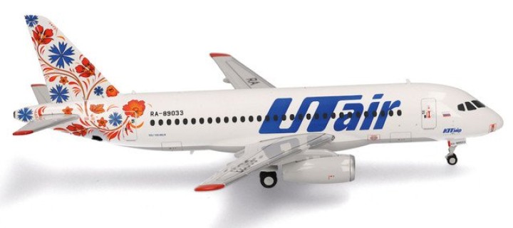 Utair Sukhoi Civil Aircraft Superjet 100 SSJ100 Herpa 572880 Scale 1: ...