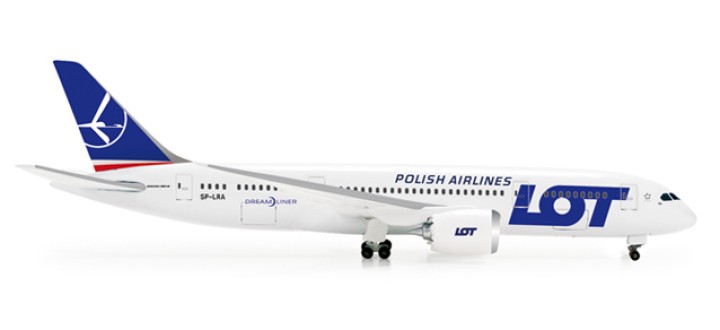 LOT - Polish Airlines Boeing 787-8 Dreamliner Herpa 1:500 ezToys ...