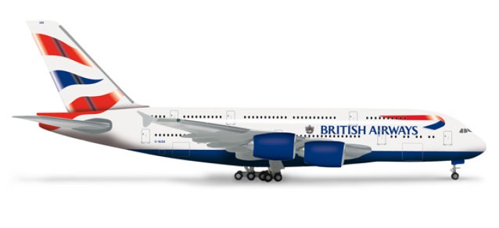 British Airways Airbus A380 1:500 Scale Item: HE524391 metal model ...