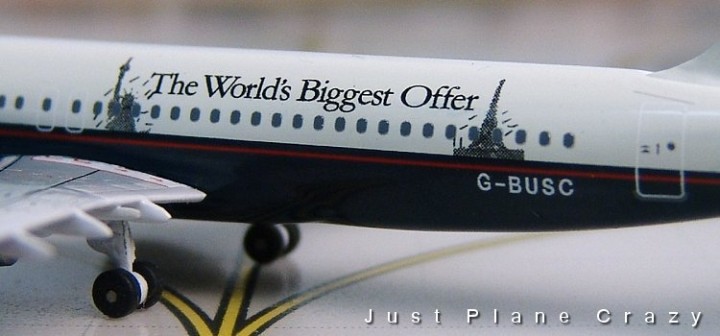British Airways A320-100 Special! 'World's Greatest Offer' logo ezToys ...