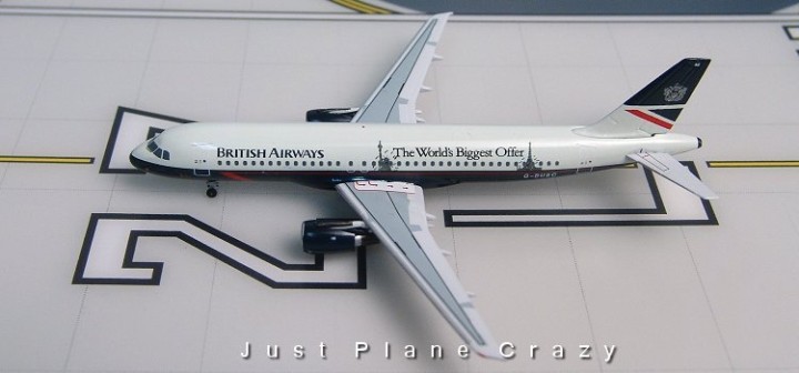 British Airways A320-100 Special! 'World's Greatest Offer' logo ezToys ...