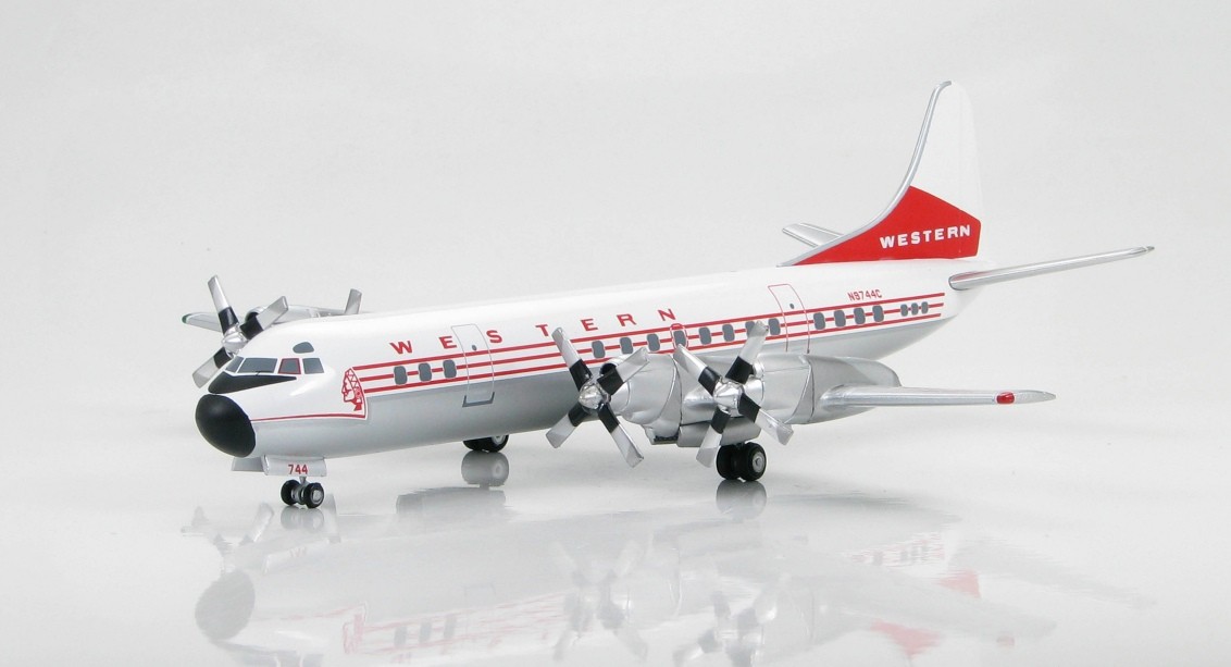 Hobby Master Western Airlines L- 188 Electra Scale 1:200 N9744C Die ...