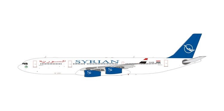 Syrianair Airbus A340-300 YK-AZB Phoenix Die-Cast 11869 Scale 1:400 ...