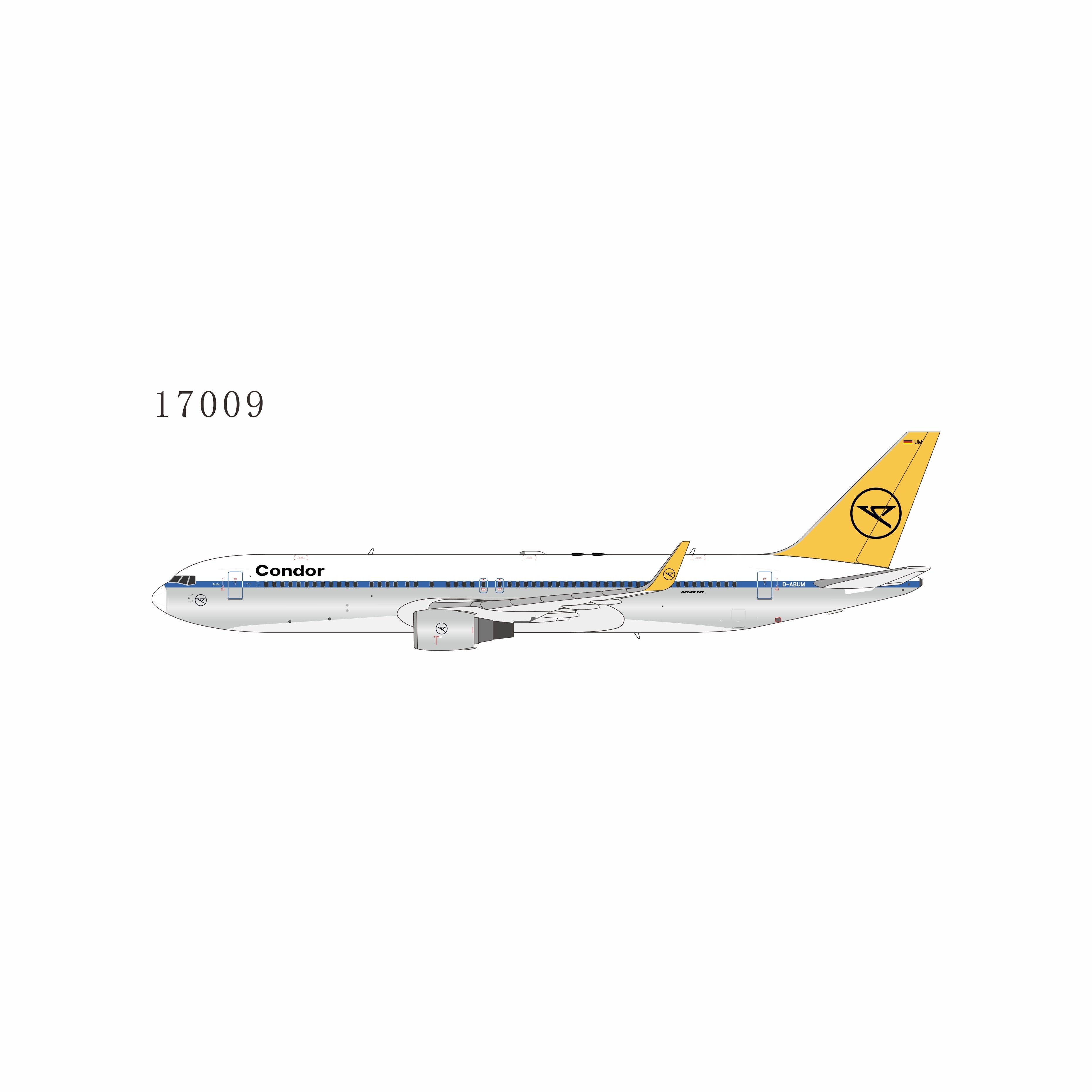 Condor Boeing 767-300ER Retro colors with white nose Reg: D-ABUM 17009 ...