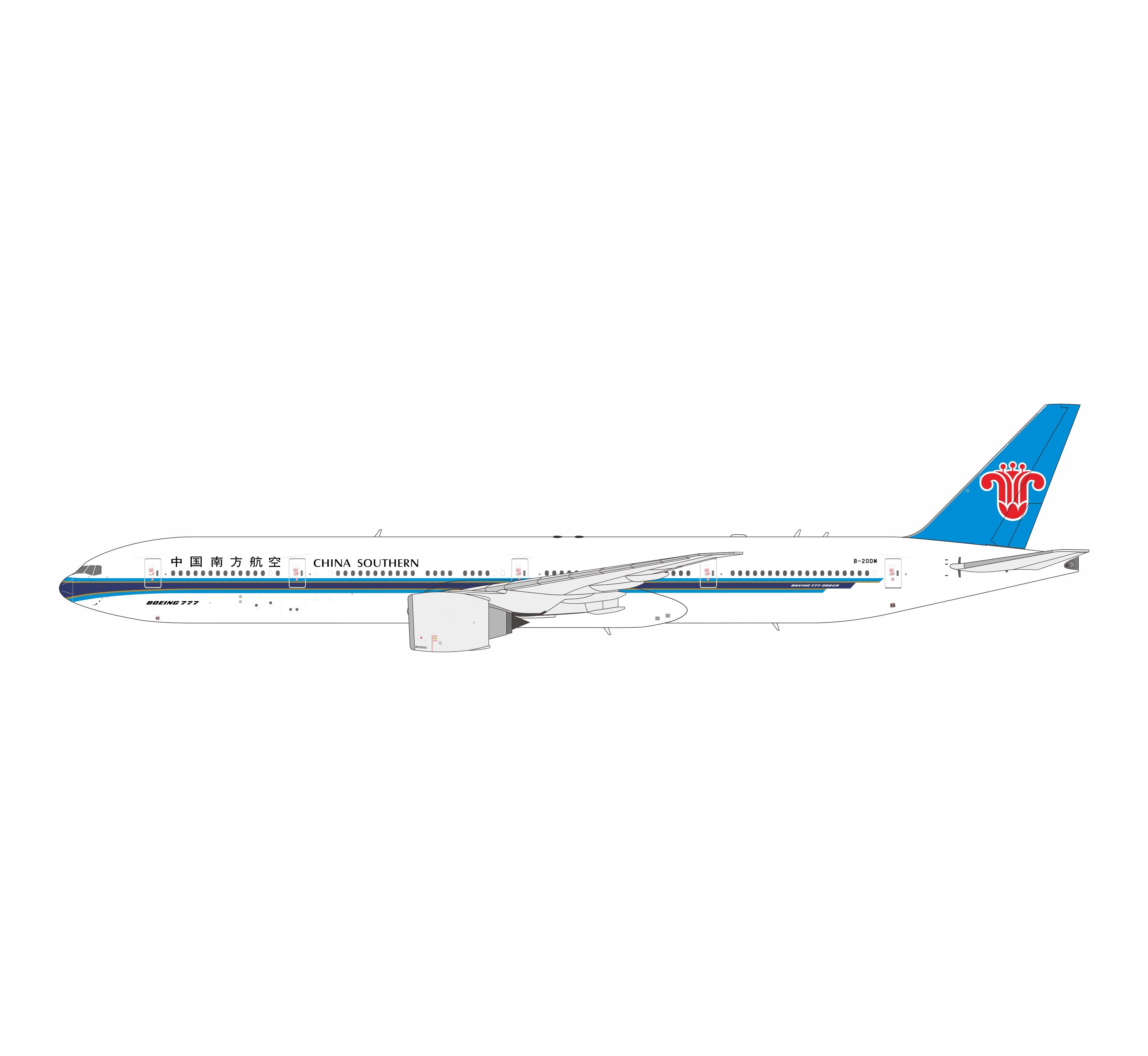 China Southern Airlines Boeing 777-300ER Reg: B-20DM NG24206 NG Models ...