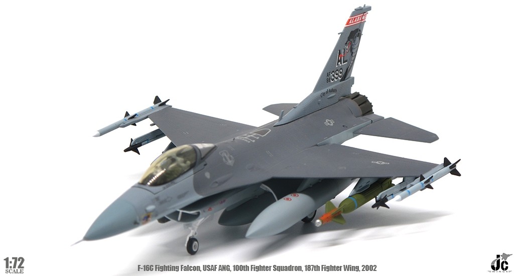 USAF ANG F-16C 160th Fighter Squadron 187th Fighter Wing 2002 JCW-72 ...