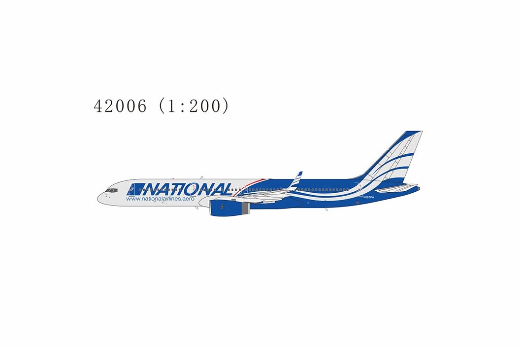 National Airlines 757-200 N567CA (o/c) With Metallic Stand NG Models ...