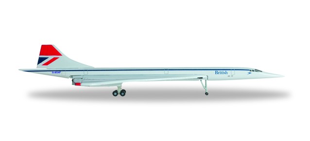 British Airways Concorde Negus Colors Herpa 527477-001 scale 1:500 ...