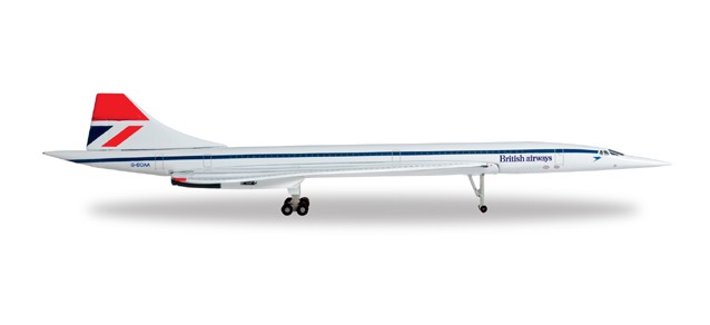 Highly detailed Herpa Wings British Airways Concorde Negus Colors Herpa ...