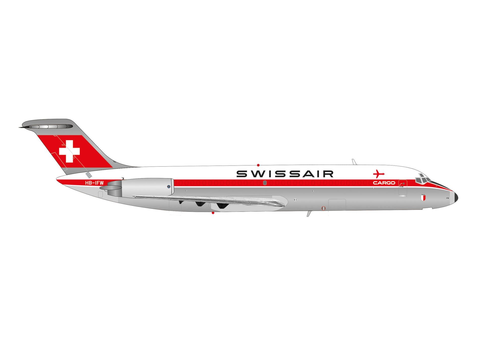 Swissair McDonnell Douglas DC-9-30 Reg: HE573344 Herpa Wings 1:200 ...