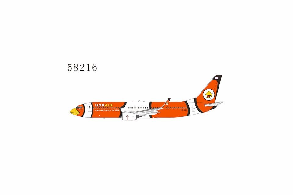 Nok Air 737-800 Nok Air "Nok Ra Rueng" HS-DBJ 58216 NG Models Scale 1: ...
