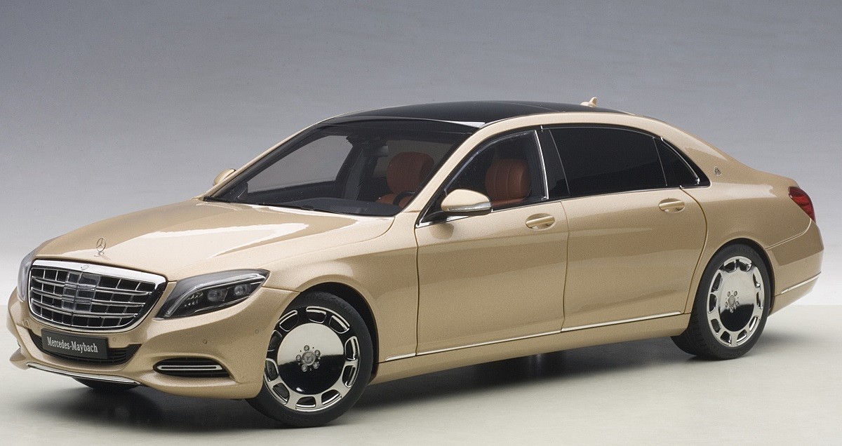 Champagne Gold Maybach Mercedes S-Klasse S600 Die-Cast AUTOart 76294 ...