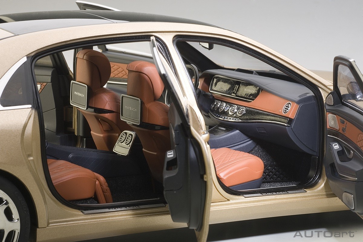 Champagne Gold Maybach Mercedes S-Klasse S600 Die-Cast AUTOart 76294 ...
