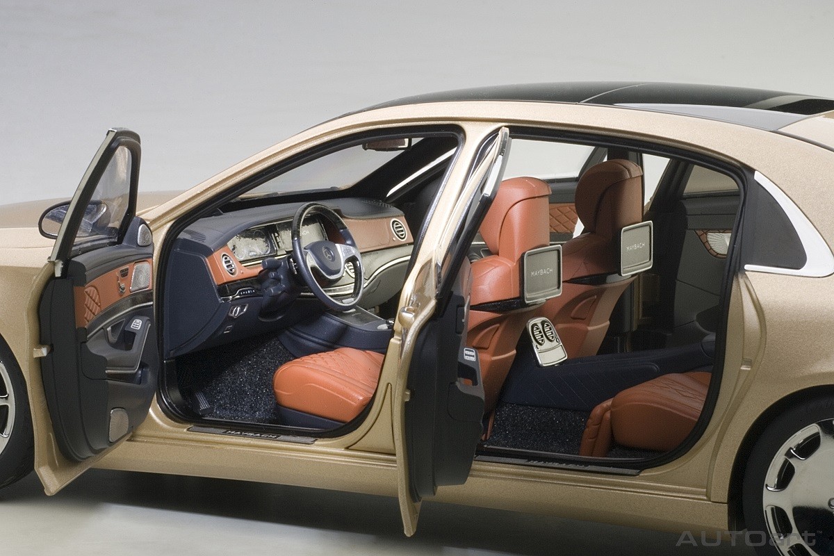 Champagne Gold Maybach Mercedes S-Klasse S600 Die-Cast AUTOart 76294 ...