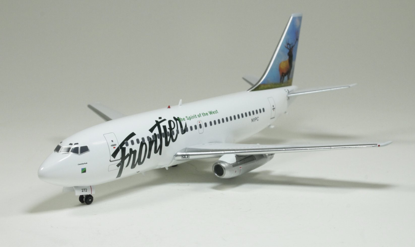 Frontier B737-200 "Elk" N1PC 1:200 Scale ezToys - Diecast Models and ...