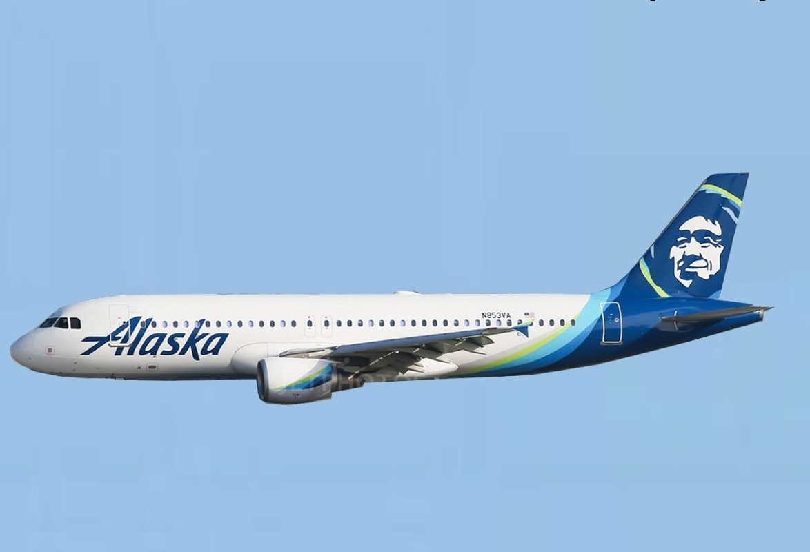 Alaska Airbus A320 N853VA Aero Classics AC411301 Scale 1:400 ezToys ...