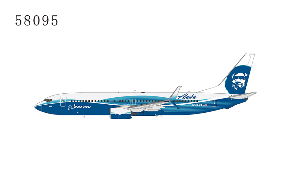 Alaska spirit of Seattle Boeing 737-800 scimitar winglets N512AS die ...