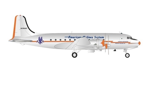American Airlines Douglas DC-4 Lightning livery NC90423 Herpa Wings ...