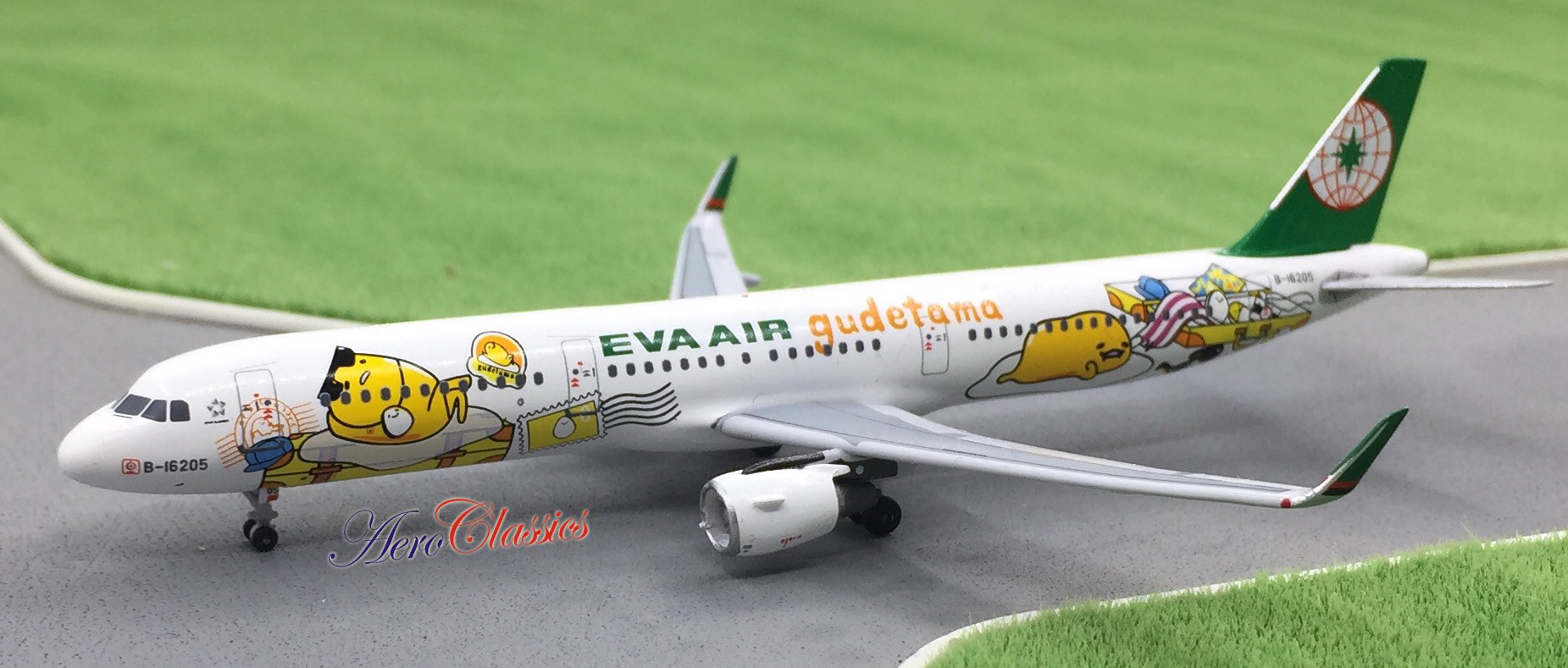 Aero Classic diecast model airplane EVA Air A321-200 B-16205 Aero ...