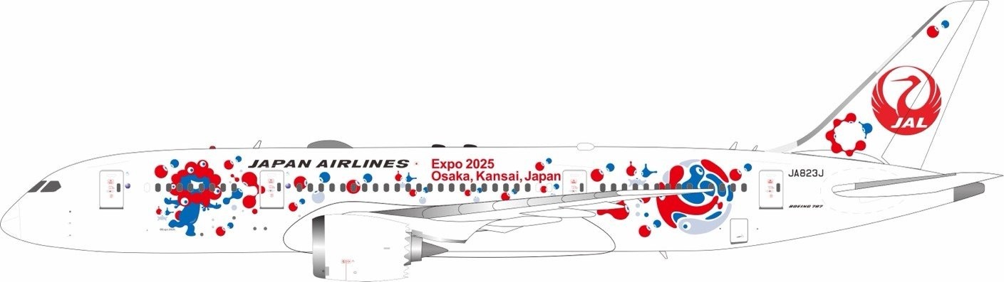 Japan Air Lines - JAL Boeing 787-8 Dreamliner EXPO 2025 Celebration ...