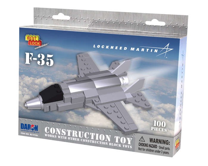 Best-Lock construction toys 55 Piece F-35 Lightning II Fighter Jet W ...