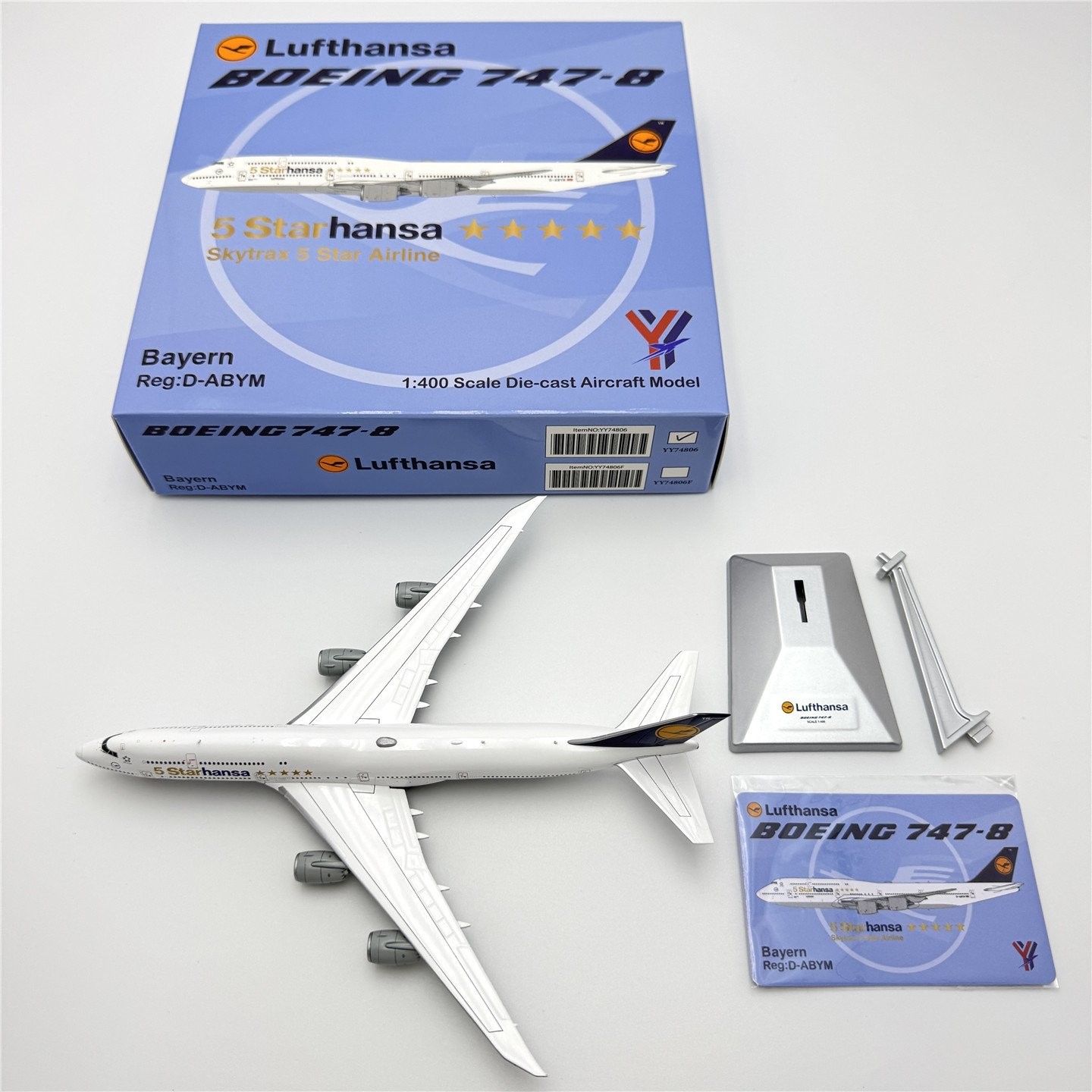 Lufthansa Boeing 747-8 5 Starhansa Livery Reg: D-ABYM YY74806 YY Wings ...