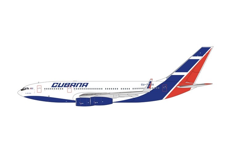 Cubana de Aviacion Ilyushin IL-96-300 CU-T1250 Die-Cast Model Phoenix ...