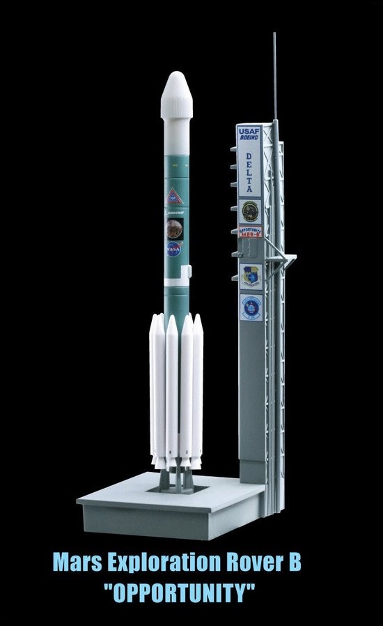 Delta II Rockets w/Launch Pads Set ,Contains 3 Rockets (Space) 1:400 ...
