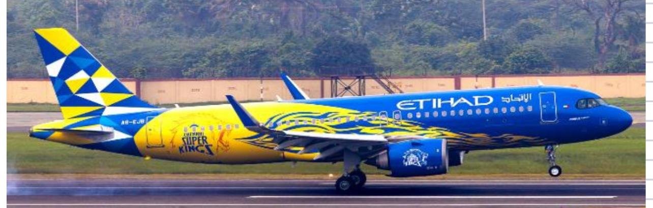 Etihad Airways Airbus A320NEO Chennai Super Kings Reg: A6-EJB XX40517 ...